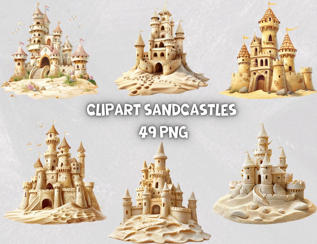 Clipart Sandcastles | Magic Sandcastles PNG | Sandcastles Collections ...