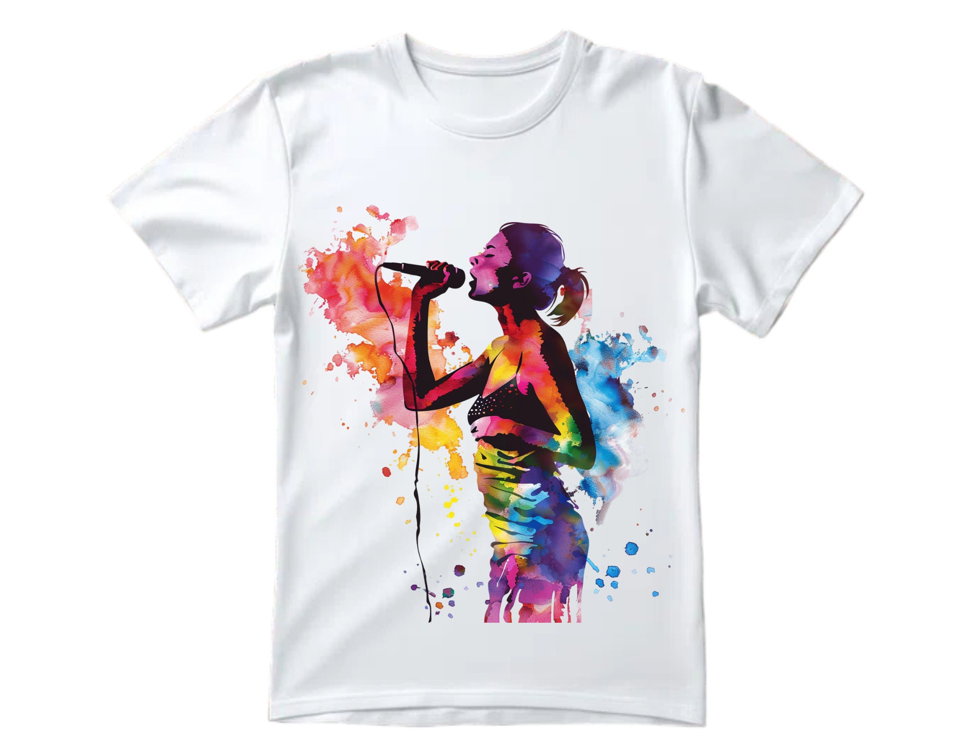 Colorful Singers Clipart Set 11 PNG Illustrations for Artistic Projects ...