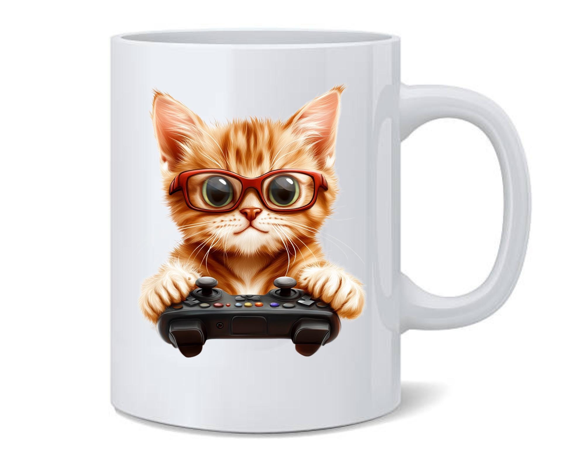 Gamer Cats Clipart Funny Cats PNG Digital Print Cats With Headsets and ...
