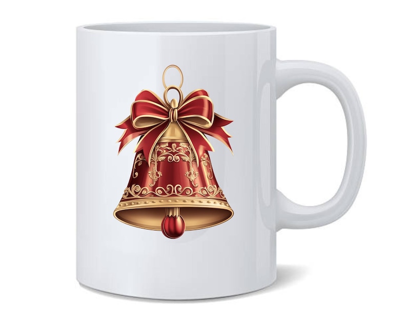 Clipart Christmas Bells 103 PNG | Digital Print Pretty Bells ...