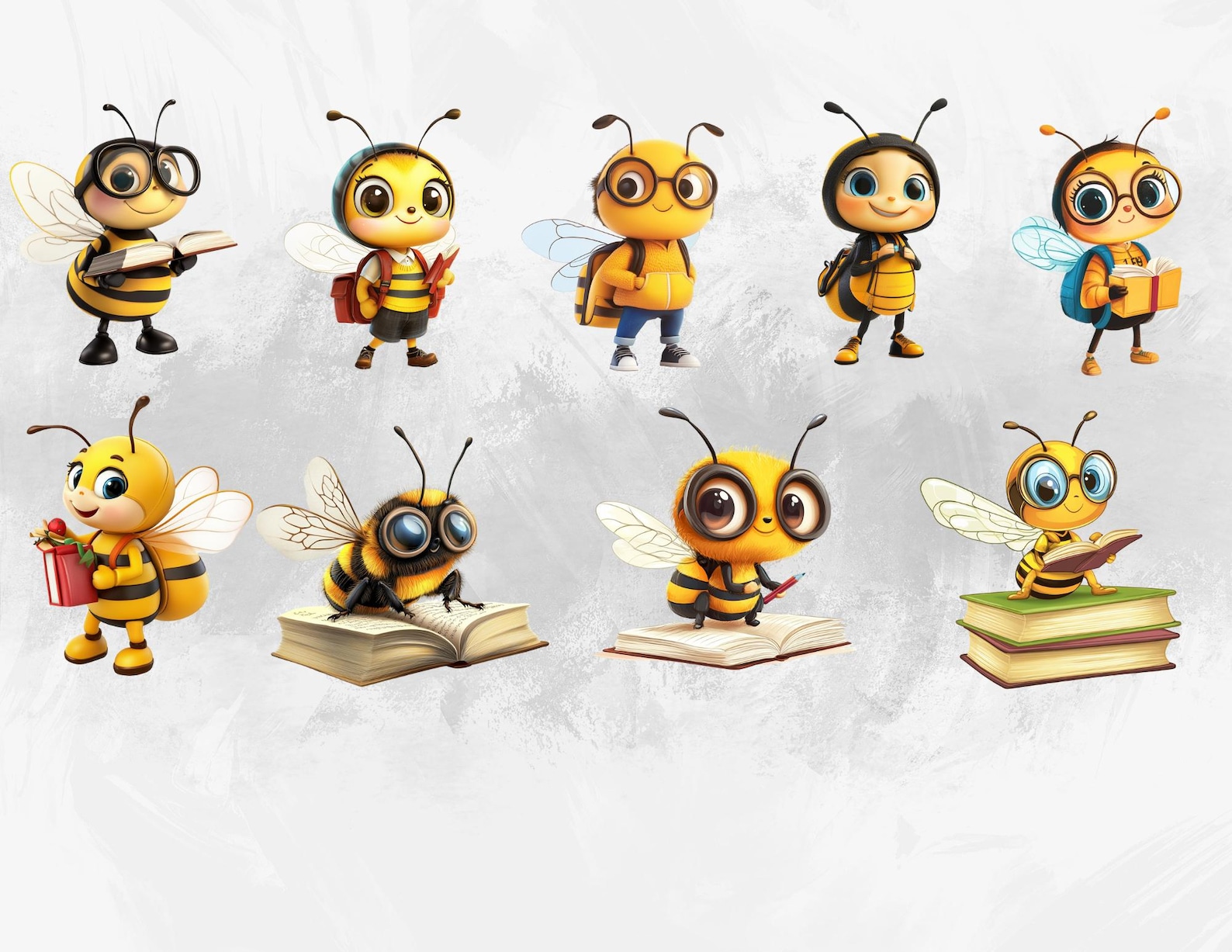 Clipart Preschool Bees Adorable School Bees Cute Decor Transparent ...