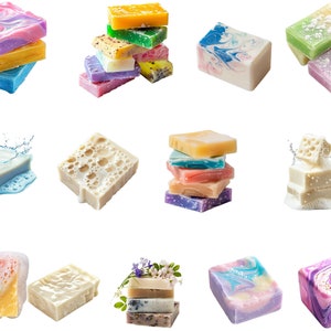 Clipart Soaps Set Digital Soap Prints Printable Soap Graphics Bundle ...