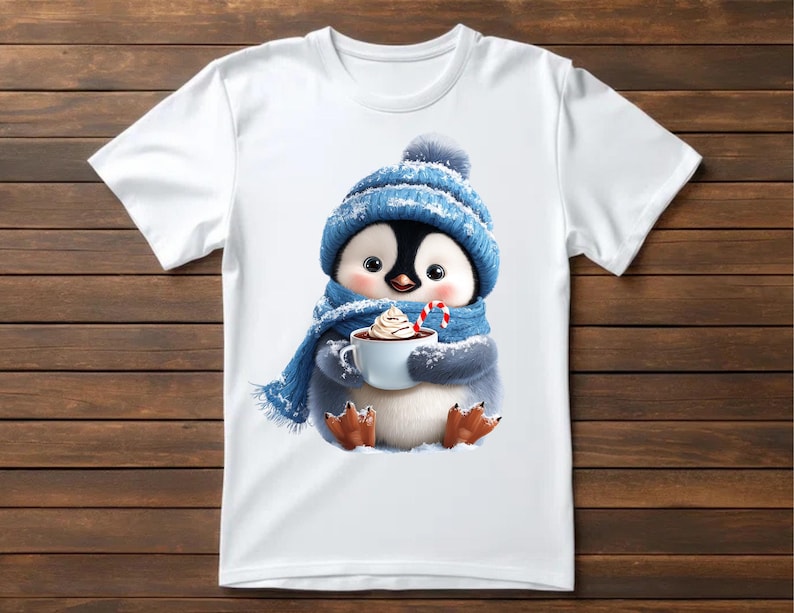 Winter Penguin Clipart Set, Cute Animal PNG (instant Download) - Etsy