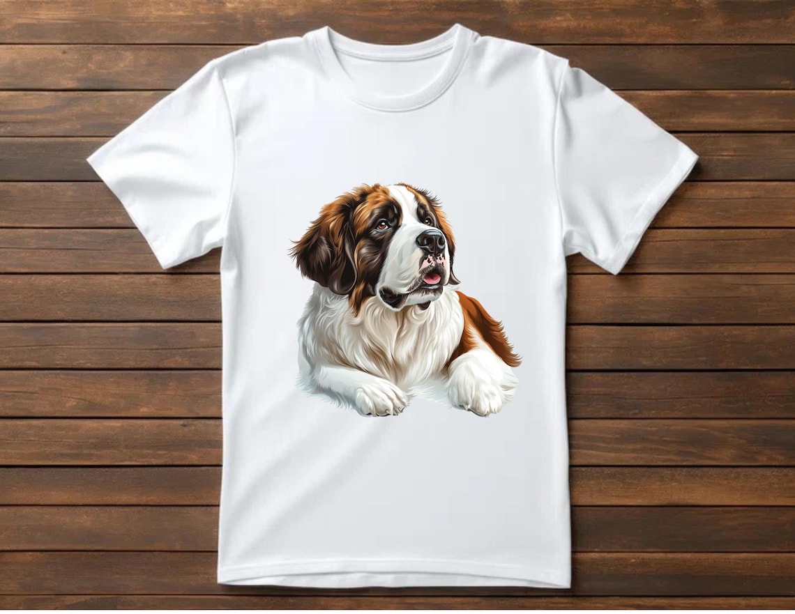 Saint Bernard Dog Clipart, Realistic Saint Bernard PNG, Big Dog Breed ...