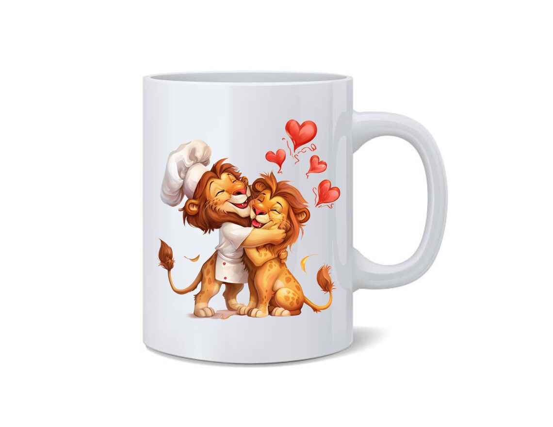 Lion Chef Clipart Bundle | Lions Chef PNG | Digital Print Funny Lions ...