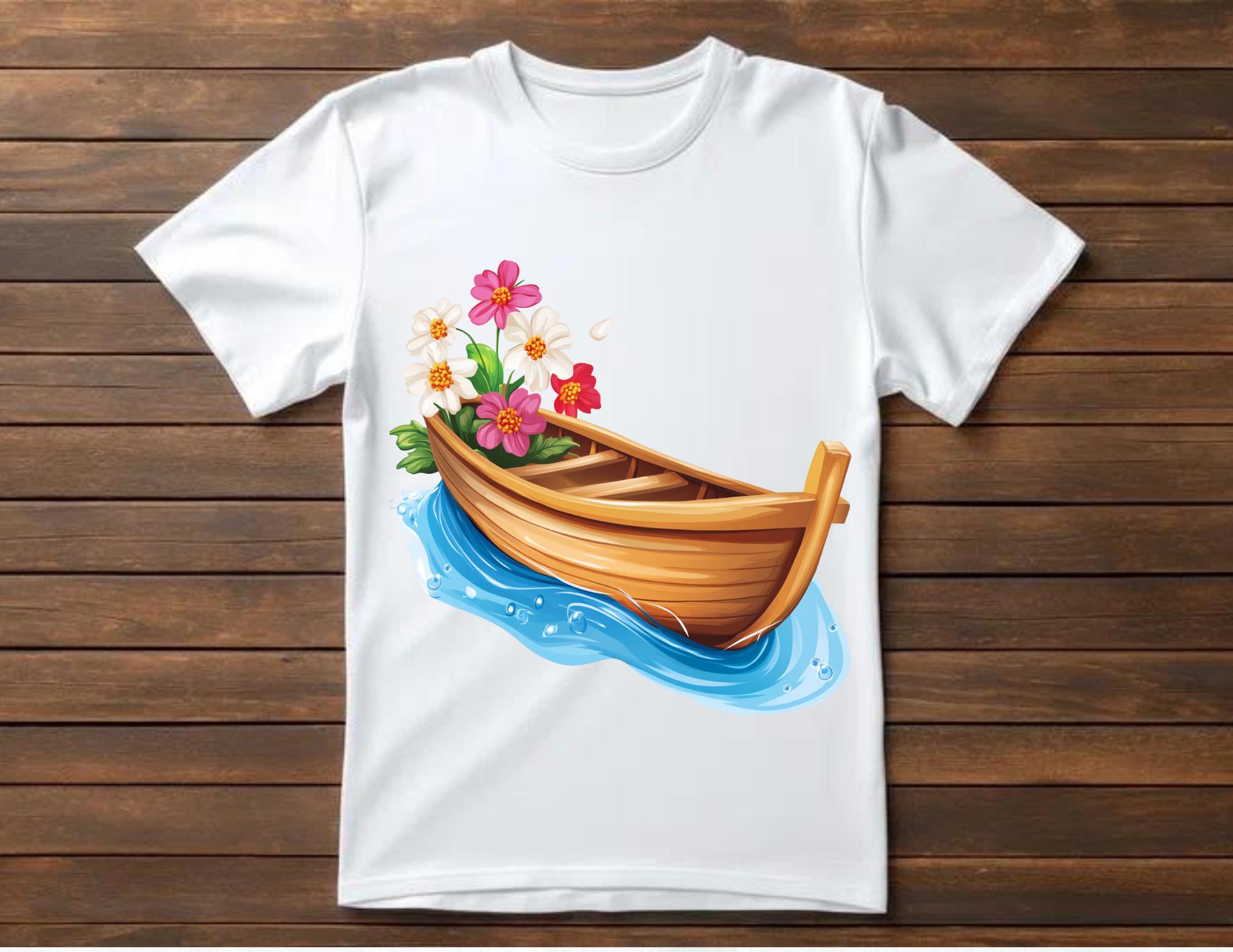 Clipart Pretty Boats | Artistic Boats PNG | Digital Print Boats Decor ...