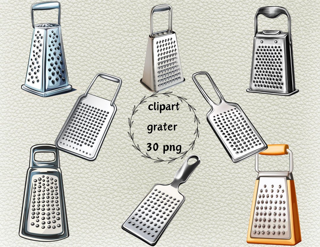 Grater Clipart | Cheese Grater Clip Art | Kitchen Decor PNG | Digital ...