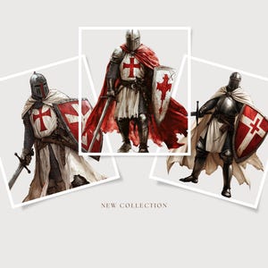 Clipart Templar Knights | Historical Knights Wall Decor | 38 PNG Images ...