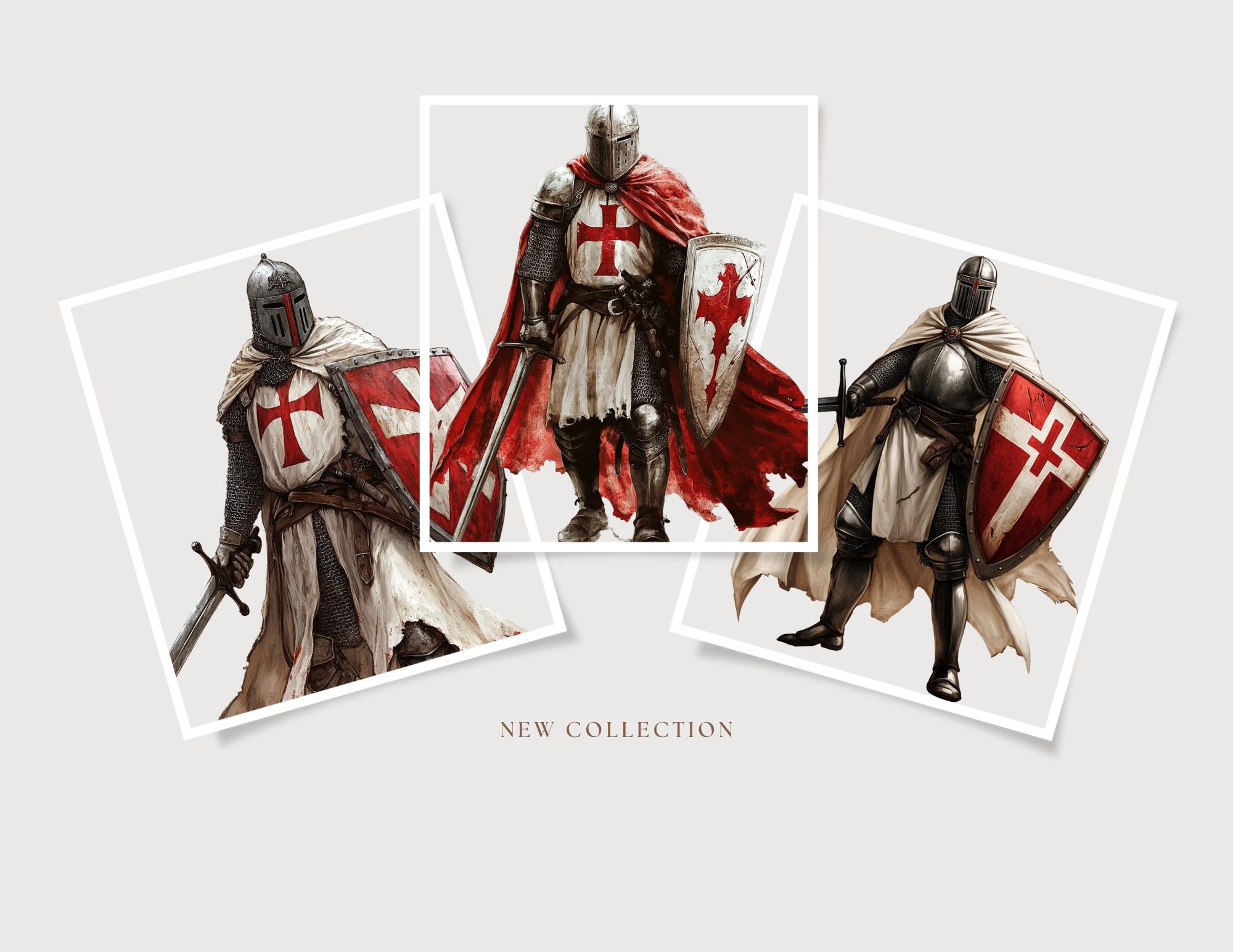 Clipart Templar Knights | Historical Knights Wall Decor | 38 PNG Images ...