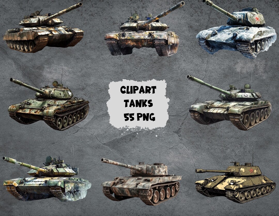 Clipart Tanks | Army Tanks 55 PNG | Digital Print Tanks Decor ...