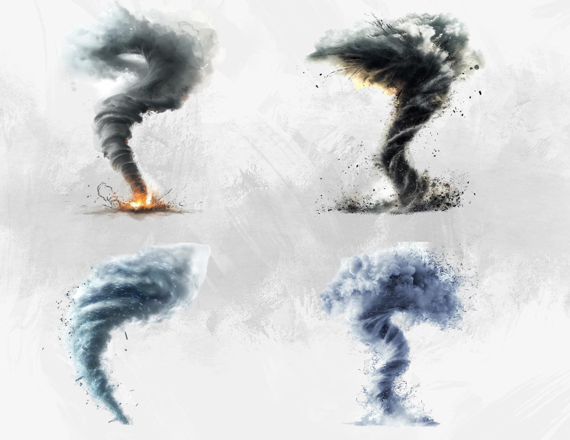 Clipart Tornadoes | Artisitc Storm Illustrations | Unique Decor ...