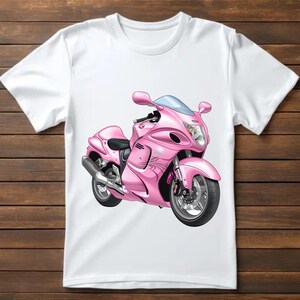 Clipart Pink Motorcycles | Pink Motorcycles PNG | Digital Print Pink ...