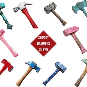 Clipart Hammers Hammers PNG Digital Print Hammers Collection ...