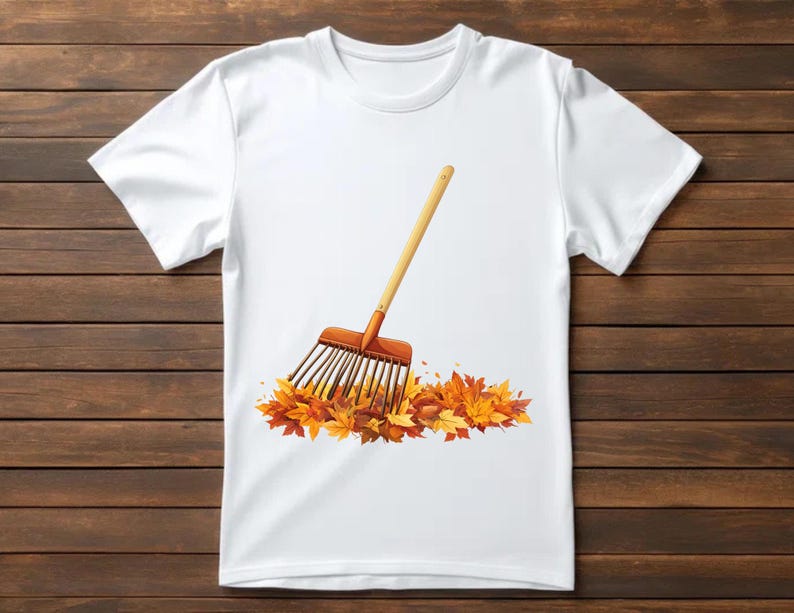 Rake Clipart Bundle, 30 PNG Files, Digital Print Pretty Rake for ...