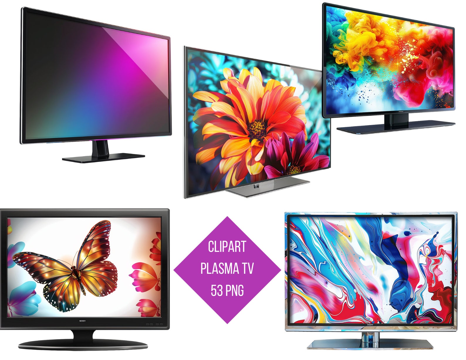 Clipart Plasma Tvs | Plasma Tvs PNG | Digital Print Plasma Tvs ...