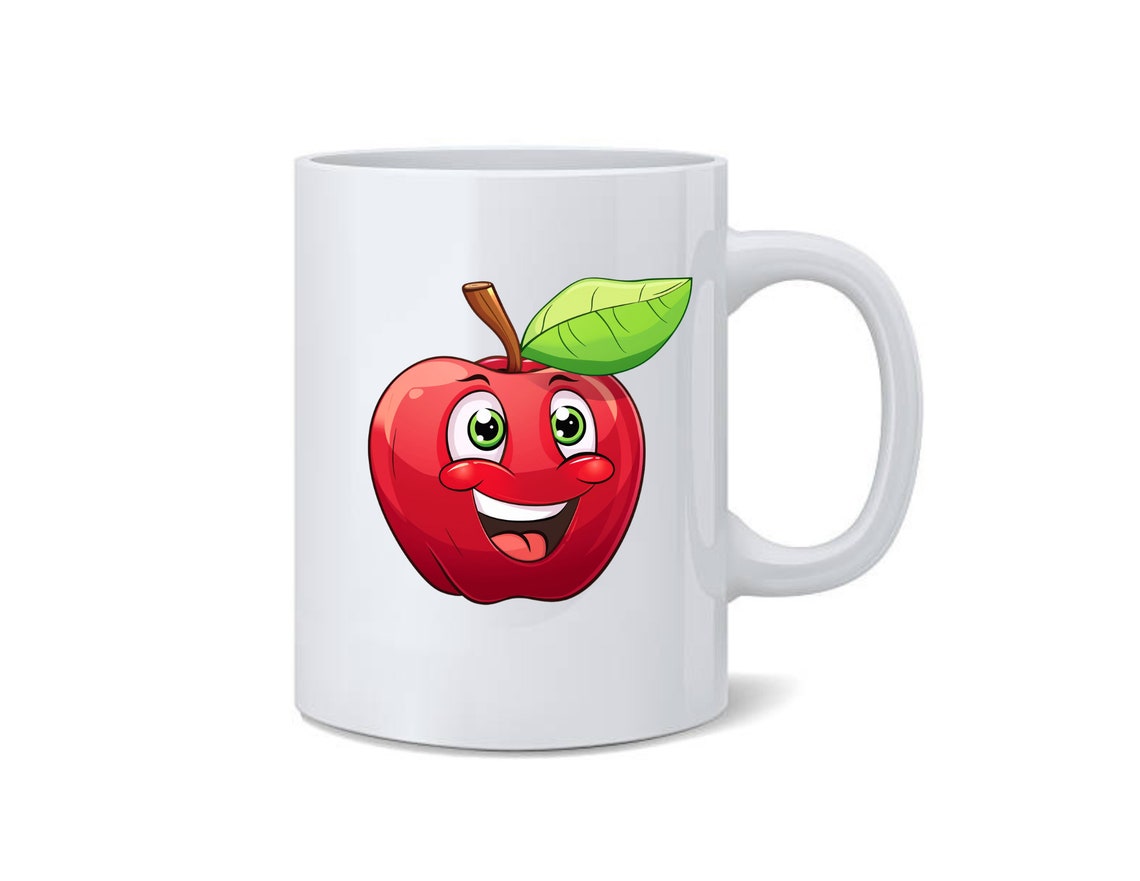 Funny Apples Clipart Set | Illustrations With Cheerful Expressions ...