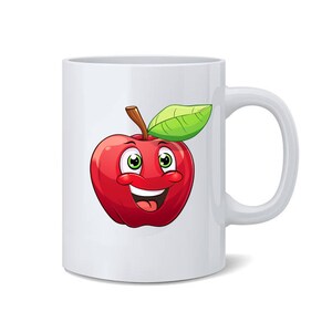 Funny Cartoon Apples Clipart | Playful PNG Illustrations (instant ...