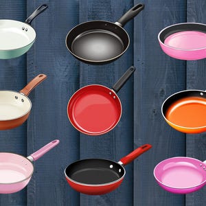 Pan Clipart Bundle Pretty Pan PNG Digital Print Kitchen PNG Transparent ...