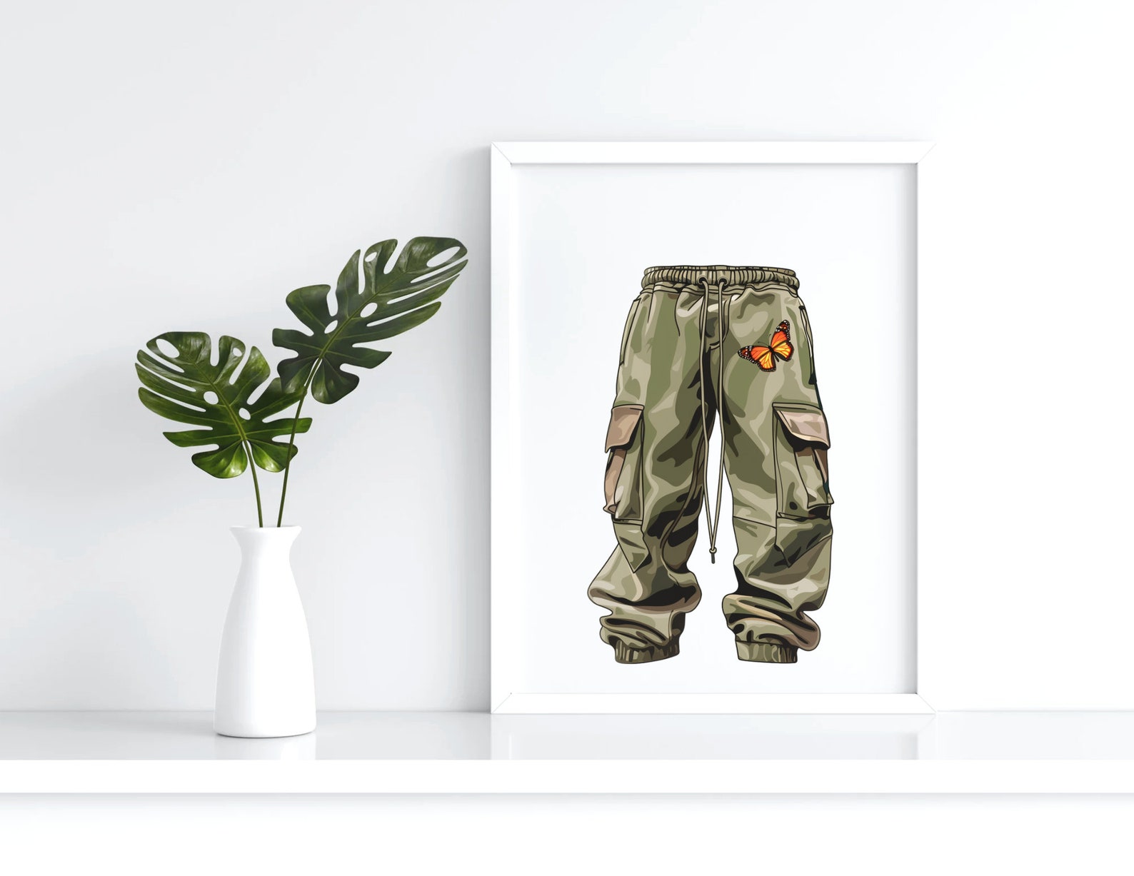 Clipart Cargo Pants Cargo Pants PNG Digital Print Fashion Design ...
