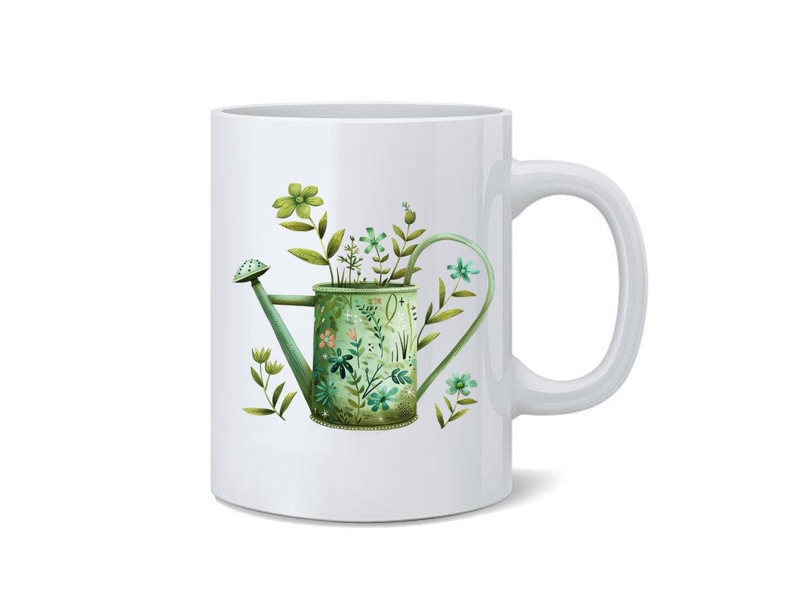 Watering Cans Clipart Bundle | Floral Garden PNG | Digital Spring Water ...