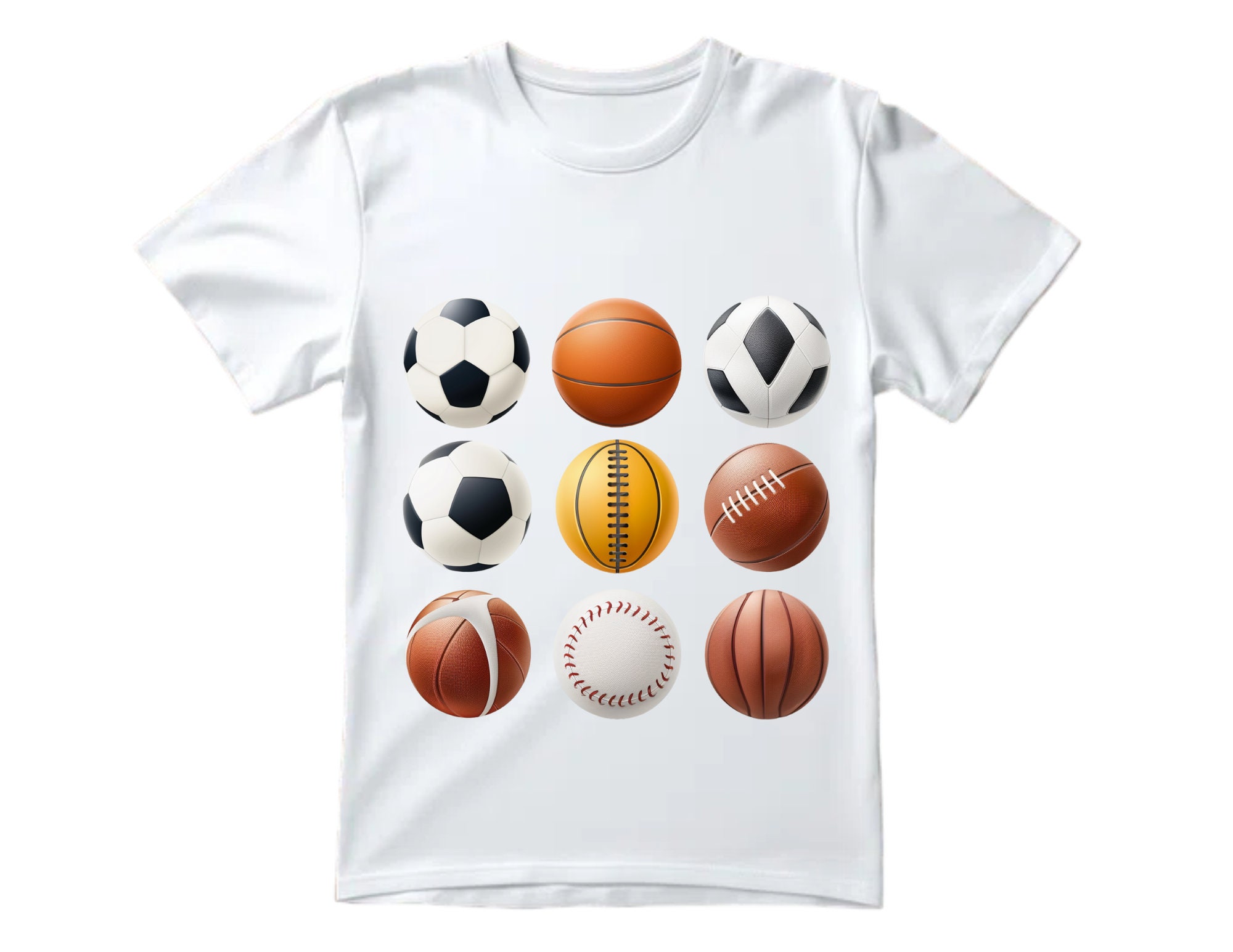 Clipart Sport Balls Set | Colorful Sport Balls 49 PNG | Digital Print ...