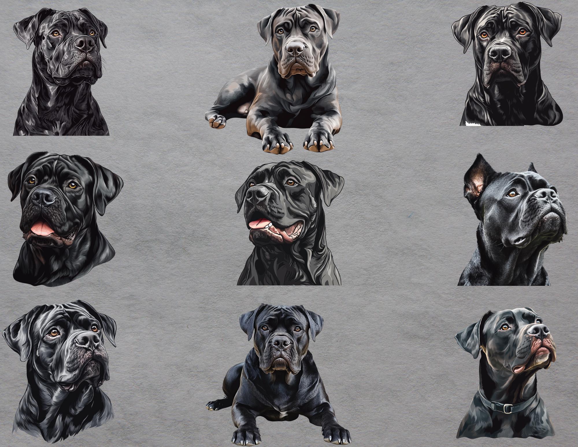 Cane Corso Clipart Bundle: 40 PNG Dog Illustrations (commercial Use) - Etsy