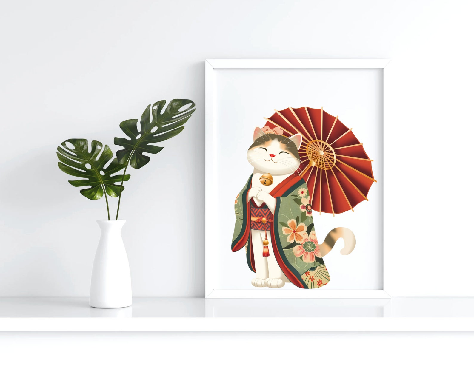 Clipart Japanese Cats | Japanese Cats PNG | Digital Print Japanese Cats ...