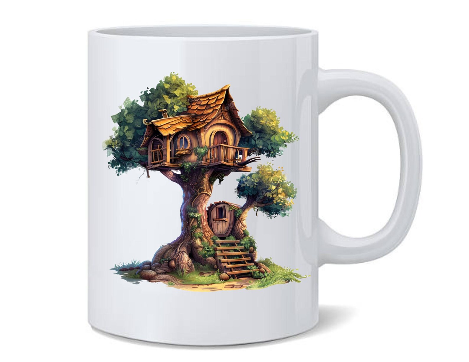 Clipart Pretty Treehouses | Treehouses PNG | Digital Print Magic ...