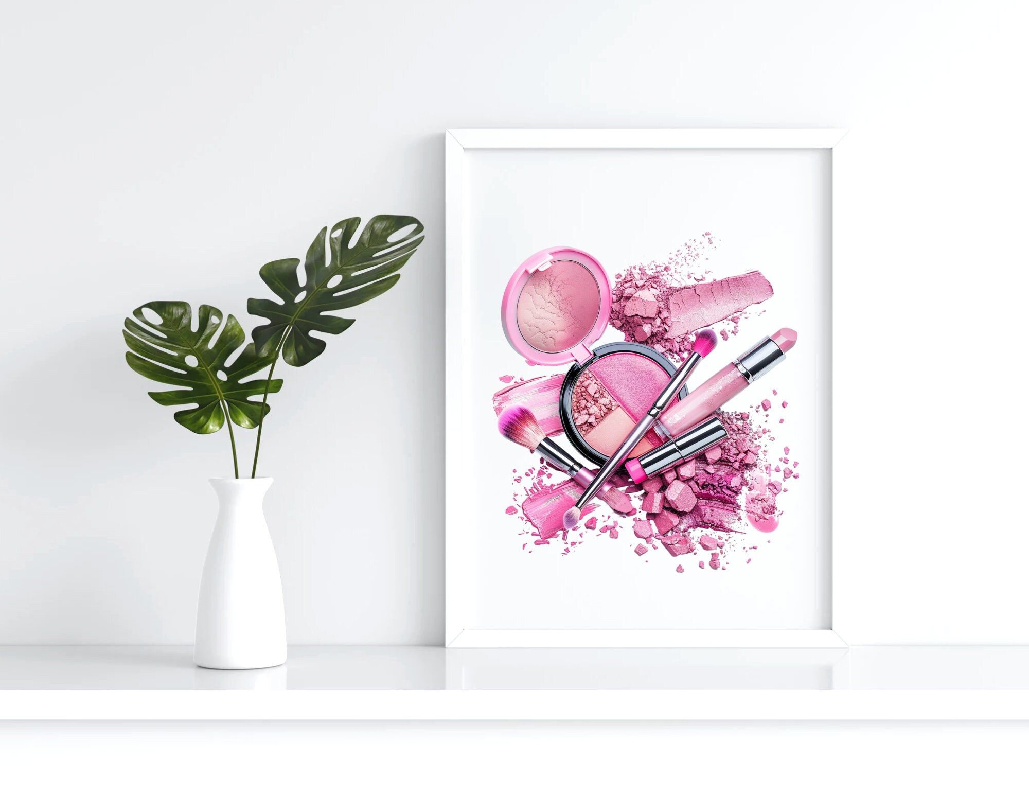 Pink Makeup Clipart | Girly Cosmetics PNG (instant Download, Commercial ...