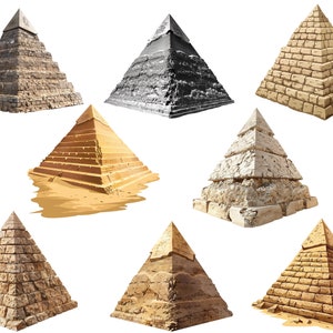 Pyramids Clipart: Ancient Egypt PNG Collection (digital Download) - Etsy