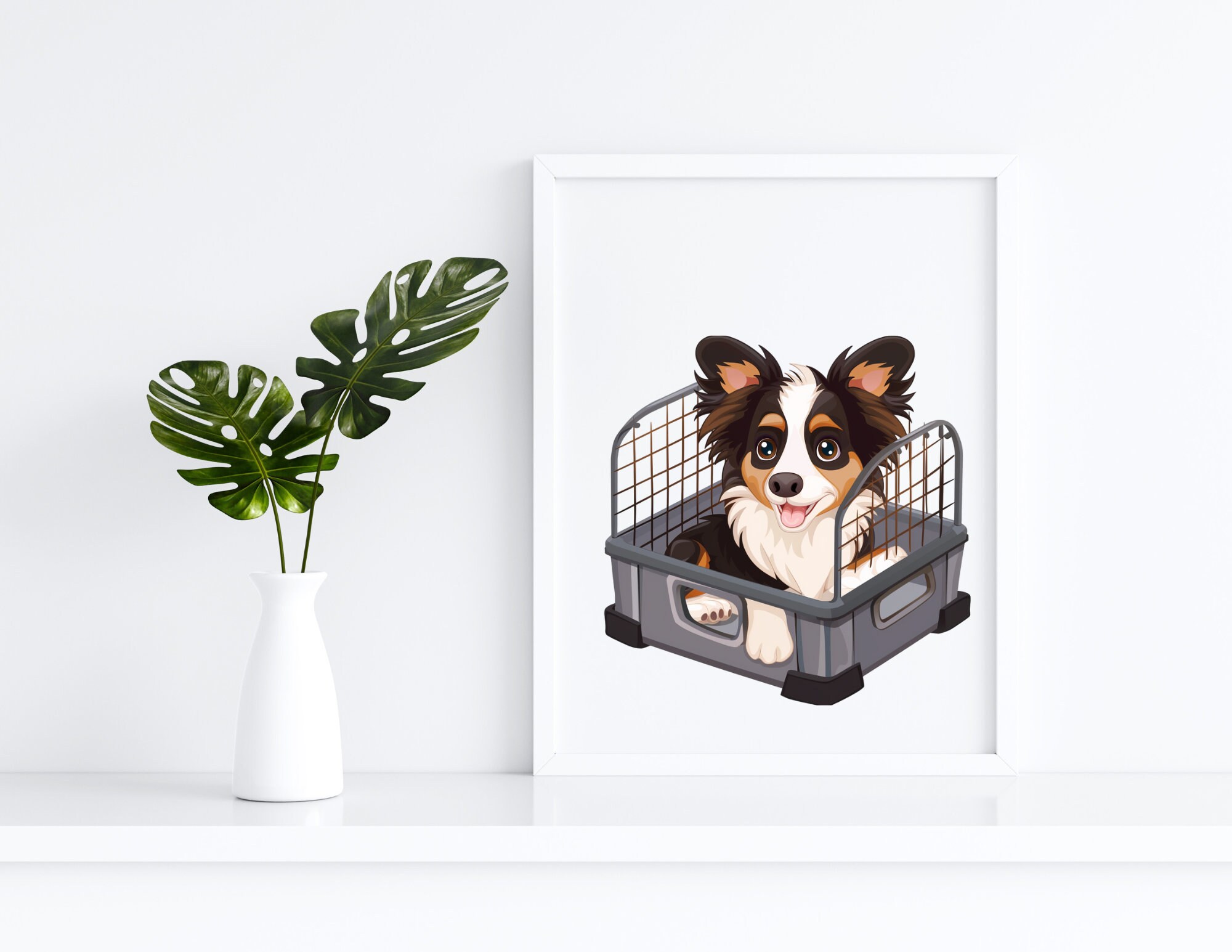 Clipart Dog Crates | Dog Crates PNG | Digital Print Dog Crates ...