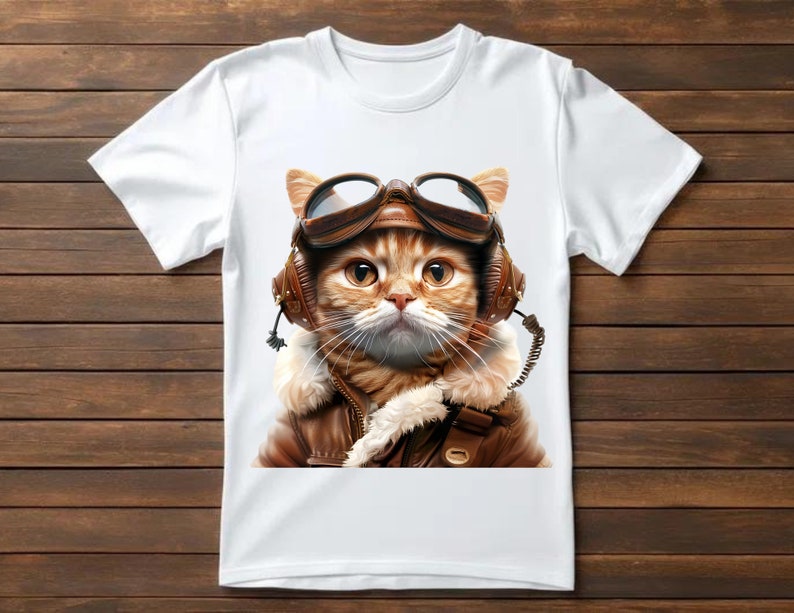 Clipart Pilot Cats | Adorable Cat Pilot Graphics | Feline Aviator Pack ...