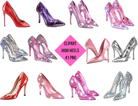 Sparkly High Heels Clip Art