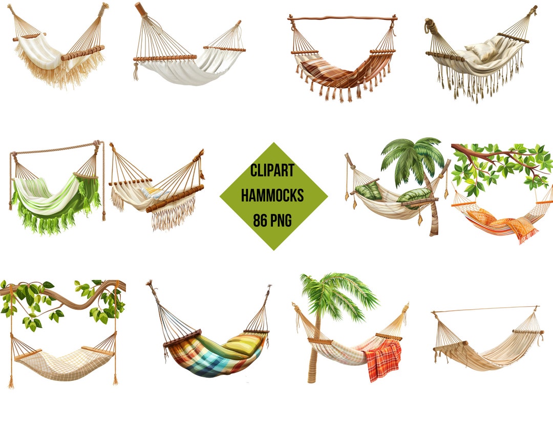 Clipart Hammocks Hammocks PNG Digital Print Hammocks - Etsy