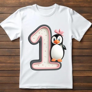 Penguin Numbers Clipart, Cute Penguin PNG, Arctic Animal Numbers, Kids ...