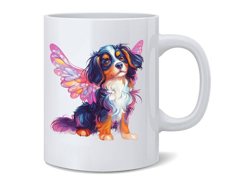 Clipart Cute Dogs With Wings | Digital Print Artistic Dogs | 42 PNG ...