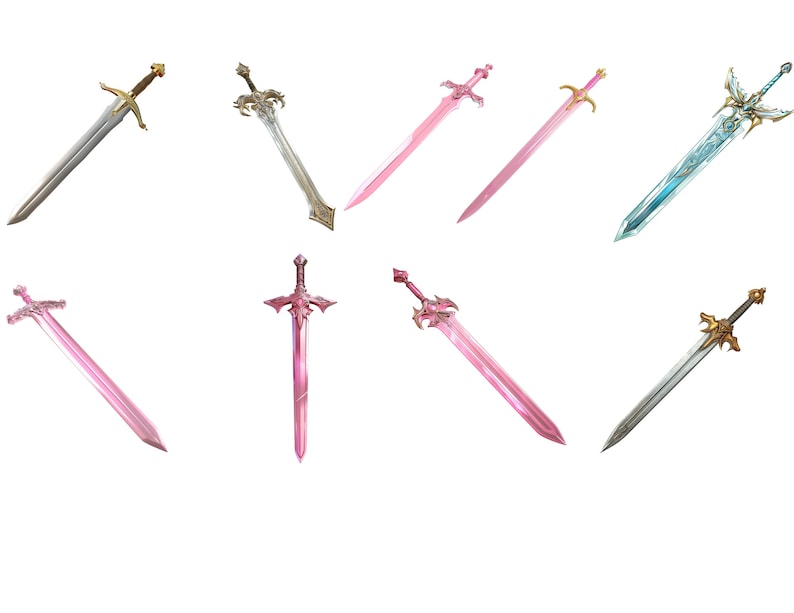 Clipart Swords | Swords Decor PNG | Digital Print Swords | Transparent ...