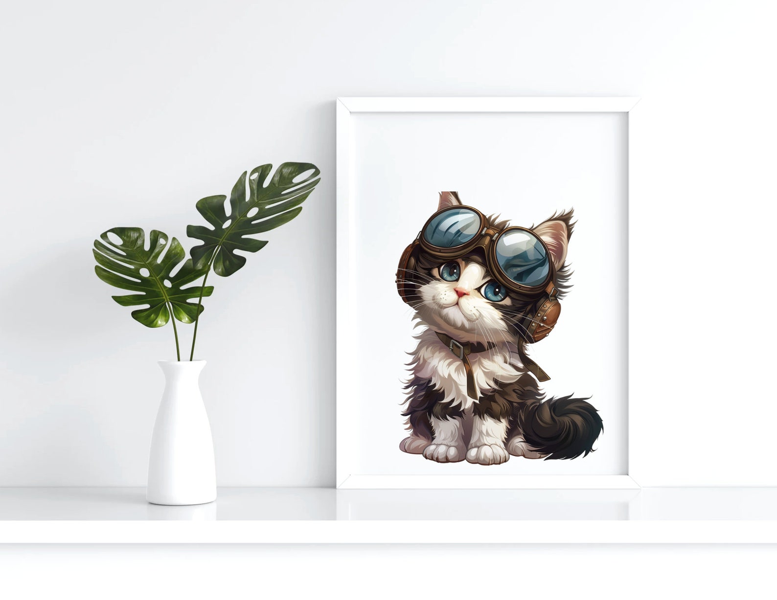 Clipart Pilot Cats | Adorable Cat Pilot Graphics | Feline Aviator Pack ...