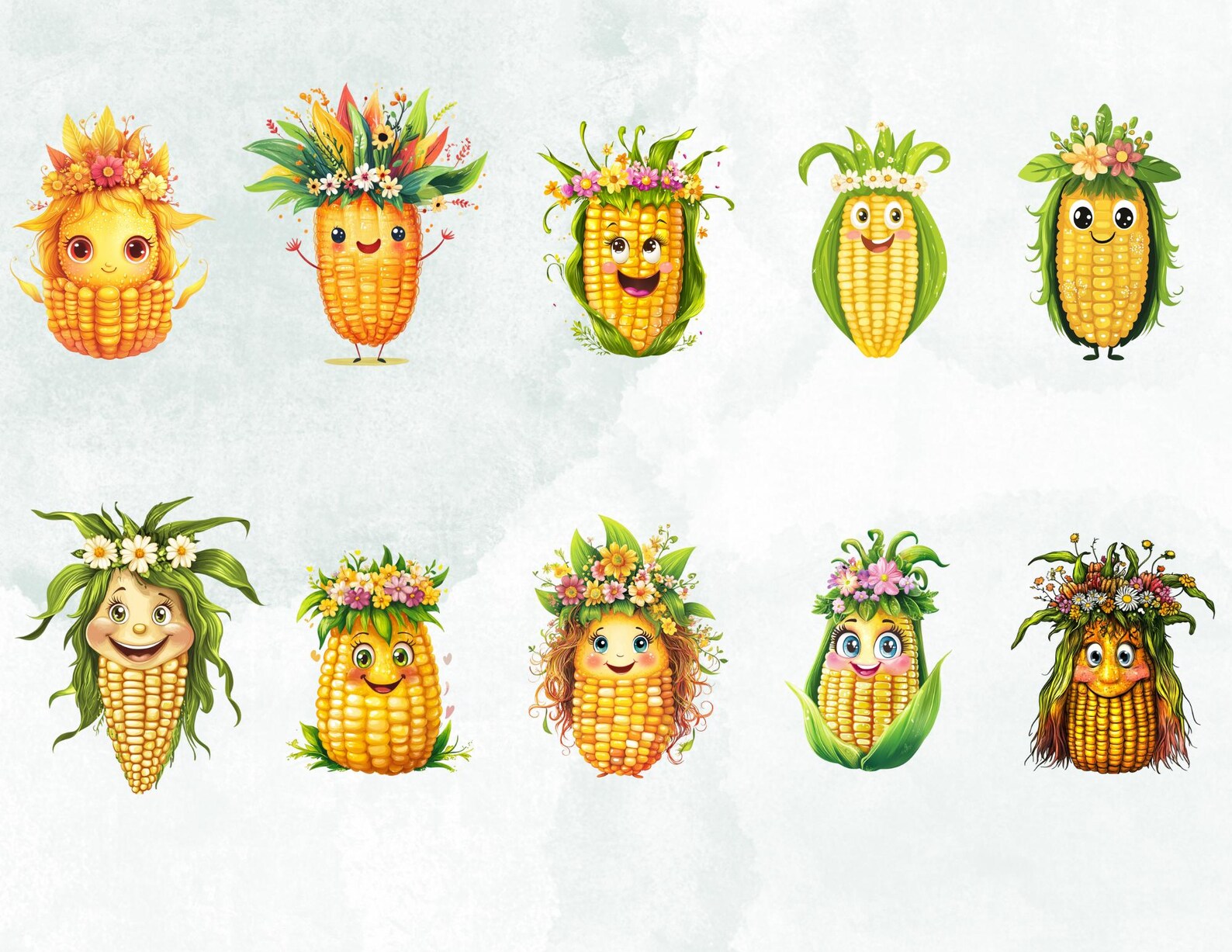 Clipart Cute Corns | Funny Corns 42 PNG | Artistic Corns for Pretty ...