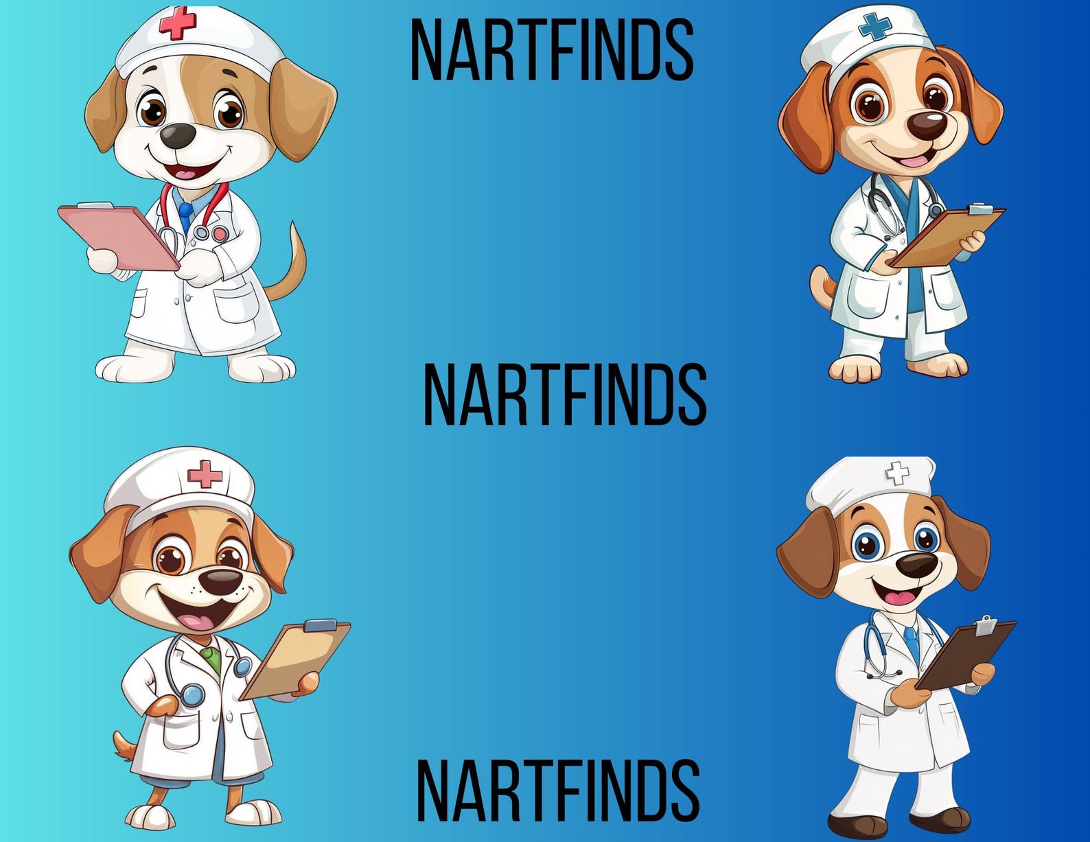 Dog Doctor Clipart Bundle: Vet Puppy PNG Files (commercial Use) - Etsy