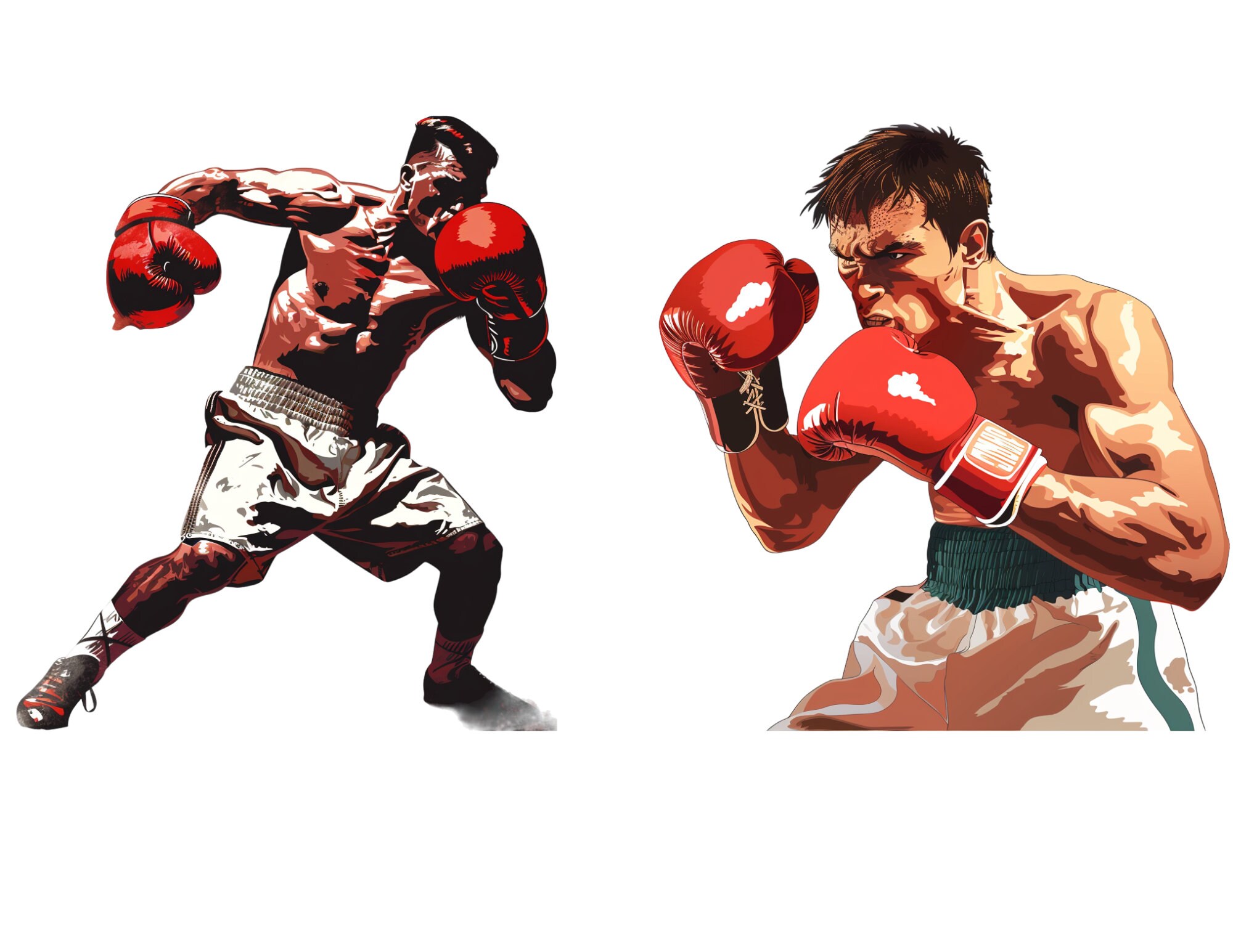 Clipart Boxing | Boxing PNG | Digital Print Boxing Decor | Transparent ...