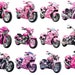 Clipart Pink Motorcycles | Pink Motorcycles PNG | Digital Print Pink ...