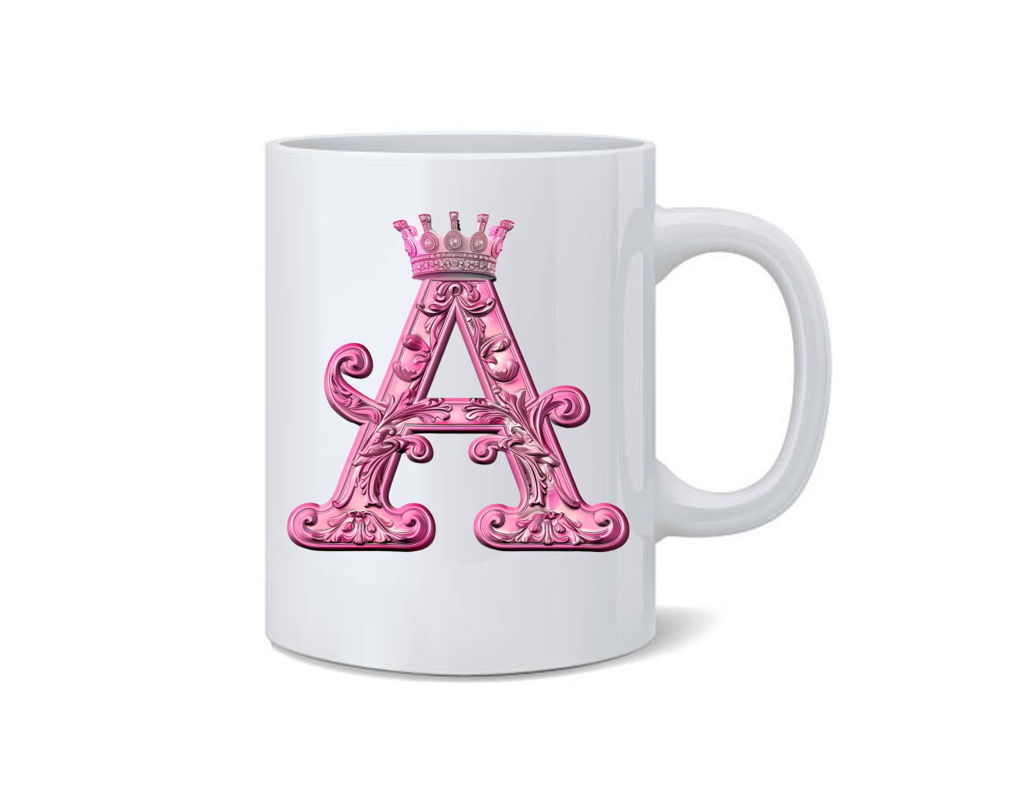 Clipart Pink Letters | Alphabet PNG | Digital Print Letters With Crowns ...