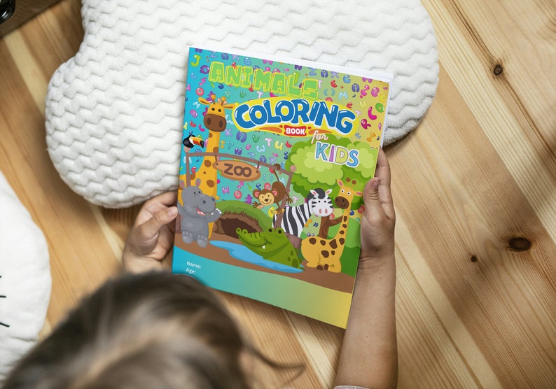 26 Animals Alphabet A-Z Coloring Pages for Kids, Toddlers, Preschoolers ...