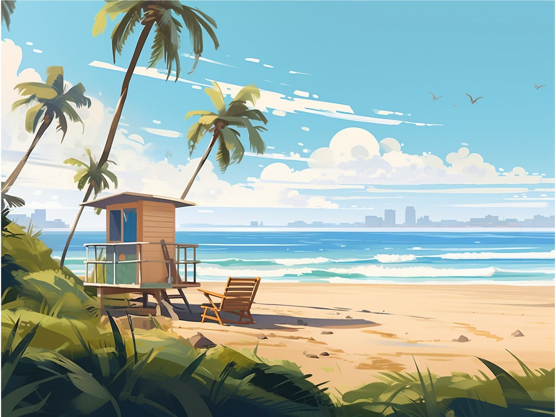 Paradise Found: Serene Beachscape in PNG - Etsy