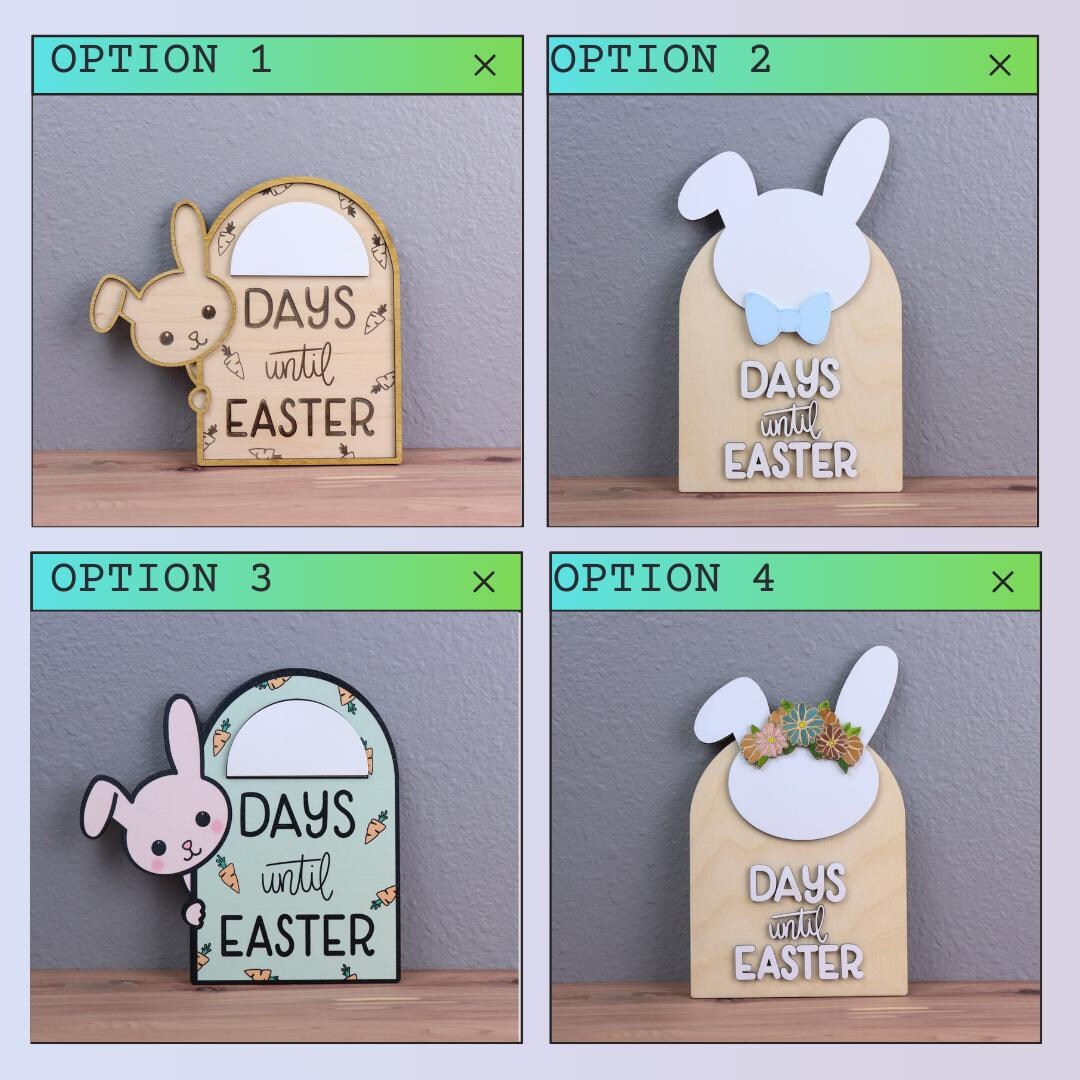 Easter Countdown Sign | Easter Bunny Countdown | Easter Sign | Easter ...