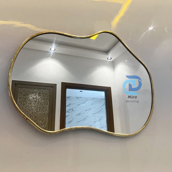 Curved Irregular Mirror - Etsy