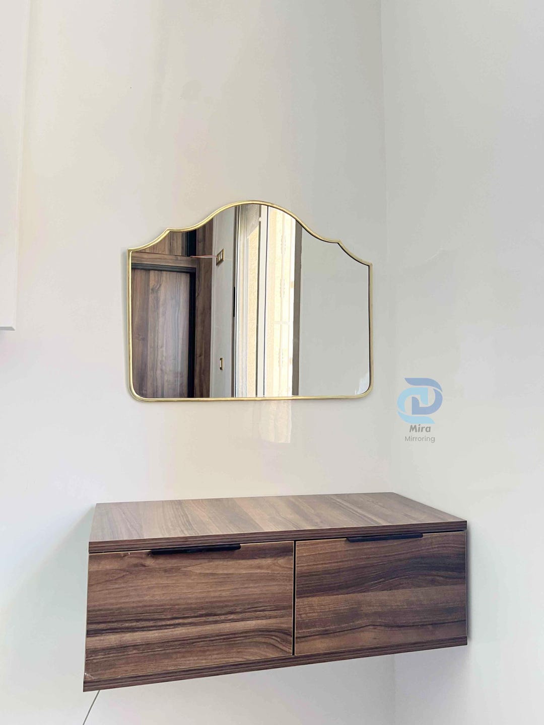 Gold Brass Mirror, Moroccan Style Wall Mirror, Arch Marrakech Mirror ...