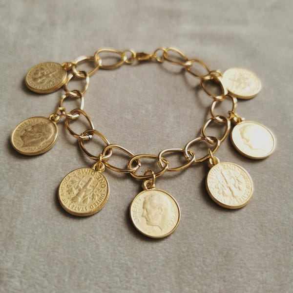Coin Bracelet - Etsy