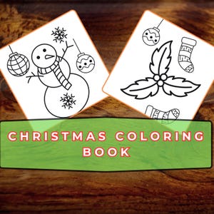 Christmas Png Digital Coloring Fun Pack 30 Pages for Adults & Kids ...